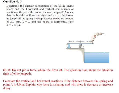 Solved Question No Determine The Angular Acceleration Of Chegg
