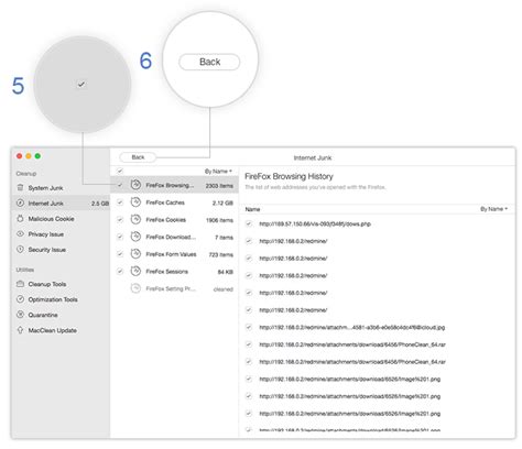 Macclean Online Guide Internet Junk Cleanup