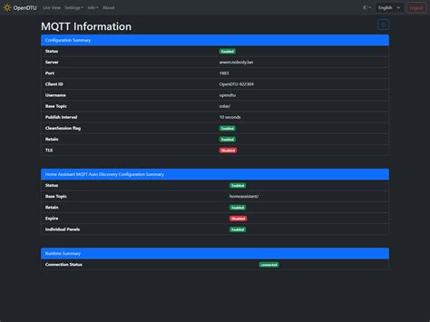 Mqtt Information Opendtu Onbattery Documentation