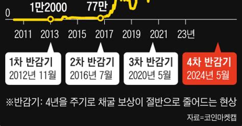 내년 상반기 4년 만의 ‘비트코인 반감기 폭풍 랠리 다시 오나