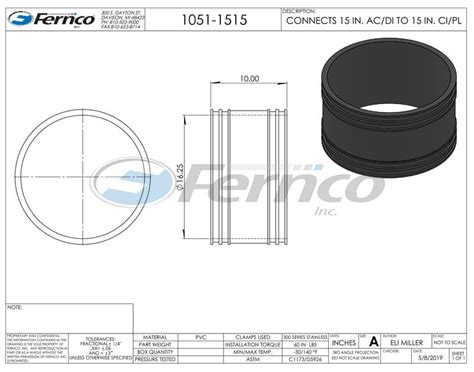 Standard Flexible Couplings Fernco Canada