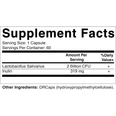 Vitamatic Lactobacillus Salivarius 2 Billion Per Dr Capsule