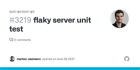Flaky Server Unit Test · Issue 3219 · Quic Goquic Go · Github