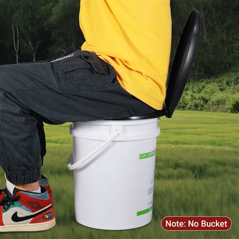 Asevat Portable Toilet For Camping 5 Gallon Bucket Toilet Seat With
