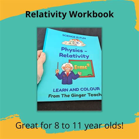 Relativity Science Workbook The Ginger Teacher