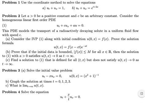 solved problem 1 use the coordinate method to solve the