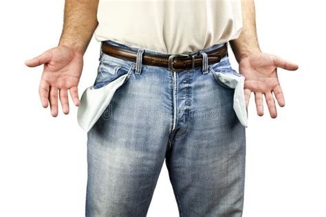 Man With Empty Pockets Stock Image Image Of Business 25178831