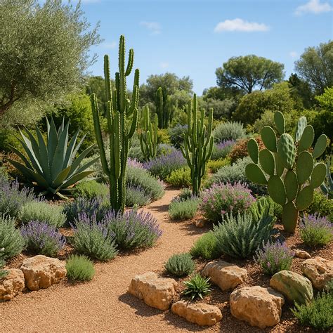 Mediterranean Portugese Cactus Garden Desert Landscaping Backyard