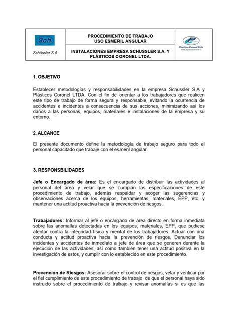 procedimiento uso esmeril angular 2023 pdf business