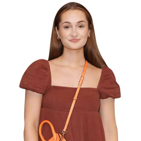 Maddie Jepson Brown Dress Half Body Buddy Celebrity Cutouts