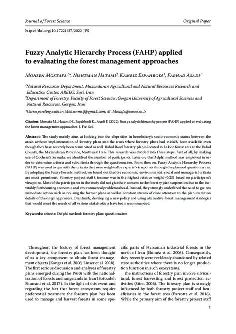Pdf Fuzzy Analytic Hierarchy Process Fahp Applied To Evaluating The