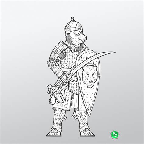 Kislev Kossar With Sword And Shield By Lordcarmi On Deviantart