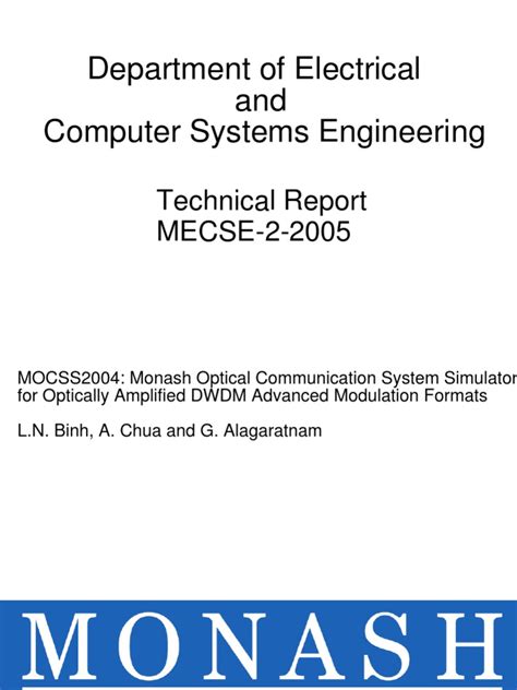 Matlab Simulation In Optical Communication Pdf Wavelength Division