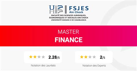 Master Spécialisé En Finance Fsjes Ain Chock Casablanca