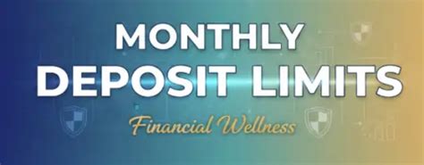 Monthly Deposit Limits Protect Responsible Gaming Budgets