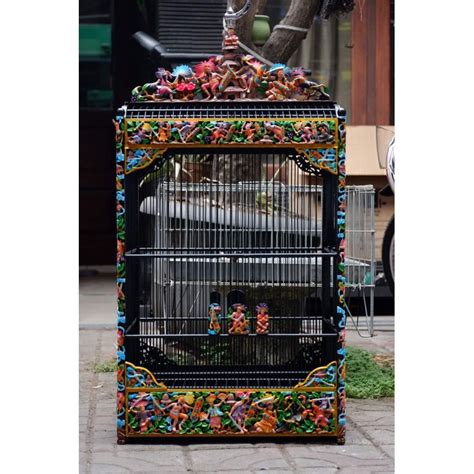 Jual Sangkar Kotak Ukiran Dayak Sangkar Ukir Sangkar Kosan Shopee