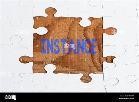 conceptual display instance internet concept an example or single