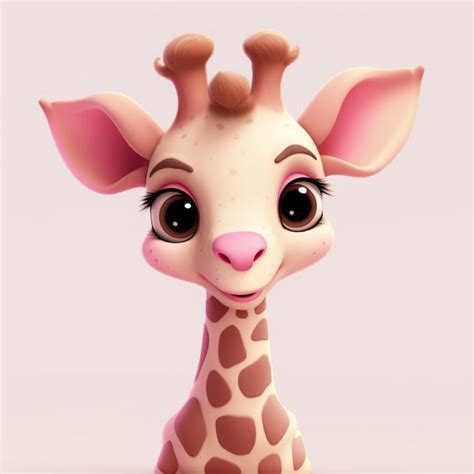 Premium Ai Image Cute Giraffe