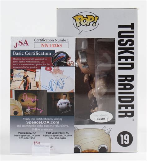 Dmitriy Karas Signed Star Wars 19 Tusken Raider Funko Pop Vinyl Figure Inscribed Tusken