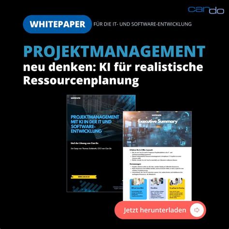 Projektmanagement Mit Ki In Der It Und Software Entwicklung Can Do