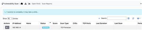 Vs In The Status `scanning` Enable Data From The Previous Scan