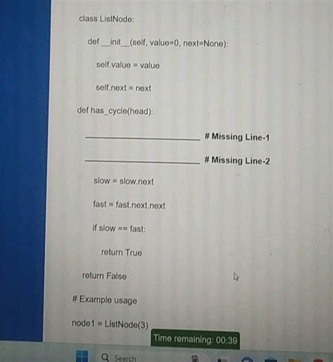 Class Listnode Def Init Self Value 0 Next Studyx