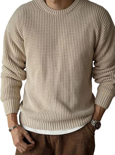 Boss Stay Mens Pullover Sweater Long Sleeve Crewneck Casual Loose