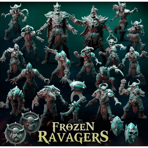 Miniatura Para Rpg Ou Coleção Frozen Ravagers Vikings Zombie Shopee Brasil