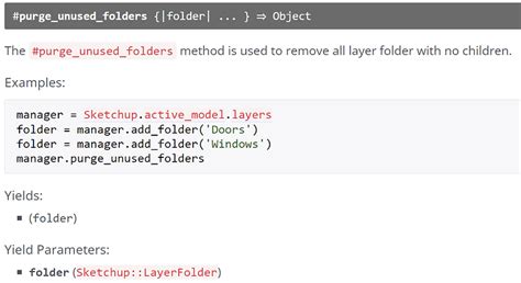 Layers Purgeunusedfolders Folder ⇒ Object And Other