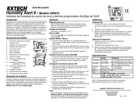 Extech Pdf Calibración Fahrenheit