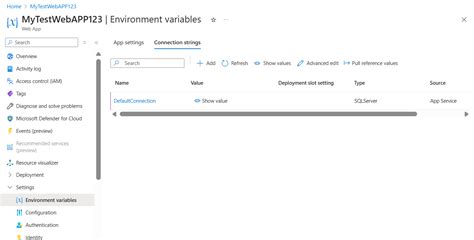 C How To Configure Connection String In Azure Web App In Net 8 Stack Overflow