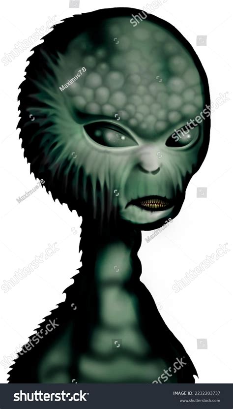 Reptilian Alien Sharp Teeth Stock Illustration 2232203737 Shutterstock