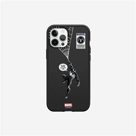 케이스티파이 X 마블 아이폰 베놈 행잉 맥세이프 임팩트 케이스 매트 블랙 Casetify Kream