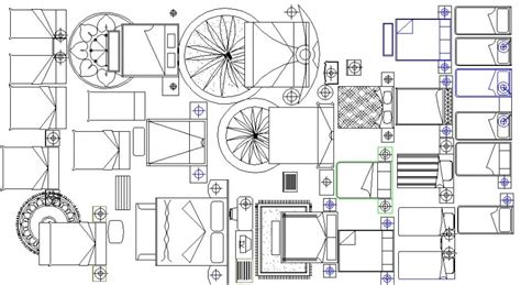 Miscellaneous Double And Master Bed Elevation Blocks Details Dwg File