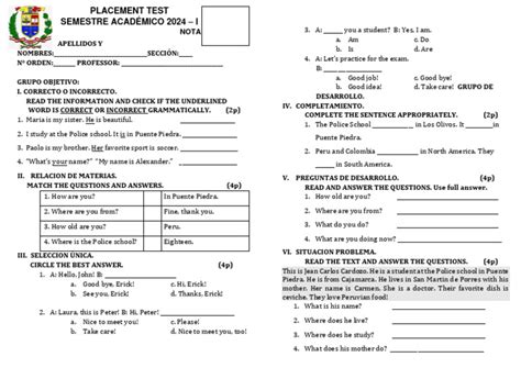2024 Academic Placement Test Guide Pdf Language Arts And Discipline