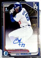 Emil Morales 2024 Bowman Chrome Cpa Em Prospect Auto 1st Price Guide