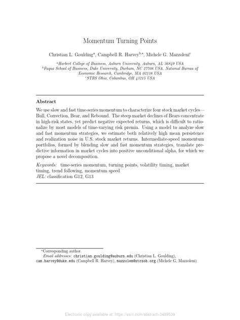 Research Paper 1 Pdf Volatility Finance Variance