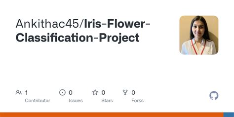 Github Ankithac45iris Flower Classification Project
