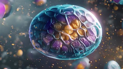 A Crosssection Image Of A Cell Highlighting The Presence Of Its Nucleus