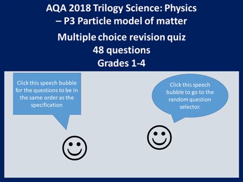 New 2018 Aqa Gcse Physics Trilogy Science P3 Particle Model Of Matter Revision Materials