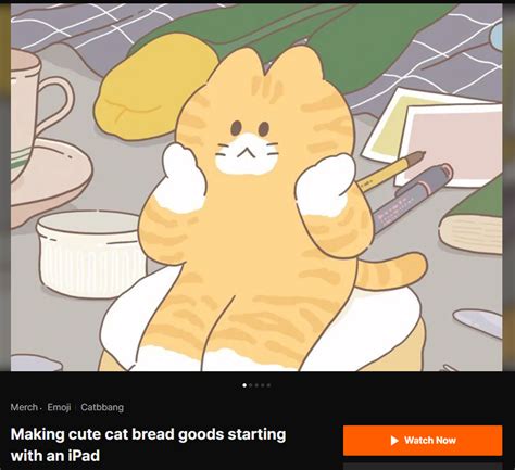 Making Cute Cat Bread Goods Starting With An Ipad Vẽ Chút Chơi