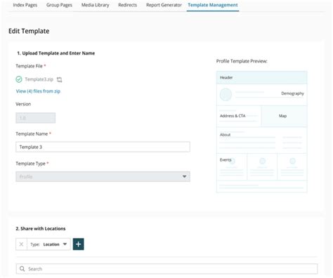 Template Management For Webpages