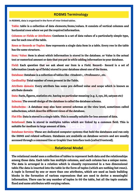 Nielit A Level Pdf Notes Databases Technologiesa7 R5 A Level Pdf Download