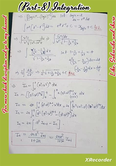 Part 8 Integration Integration Shorts Youtubeshorts Maths Mathematics Short Viral
