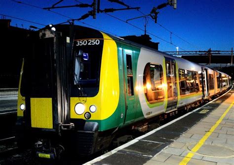 Night Photo Of London Midlands Trains Class 350 250 Emu