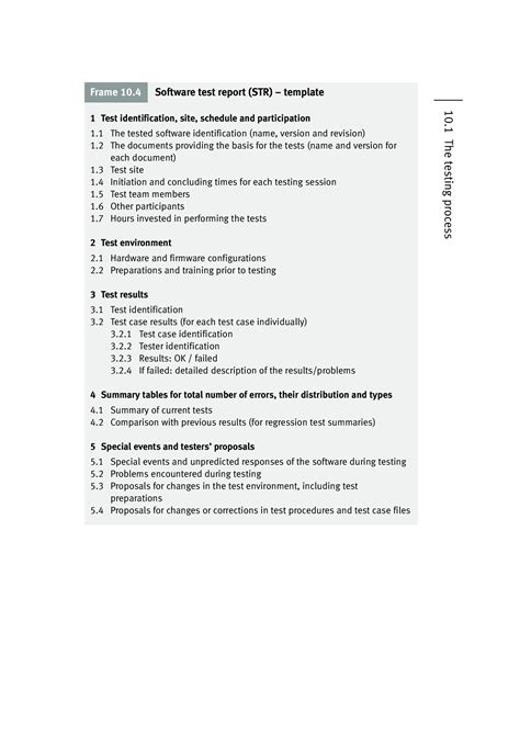 Software Test Report Template