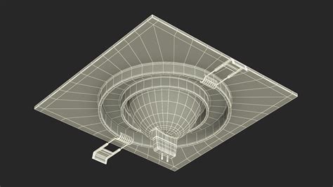 Square Modular Ceiling Light Black 3d Model 19 3ds Blend C4d Fbx