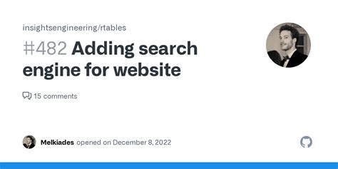 adding search engine for website · issue 482 · insightsengineering