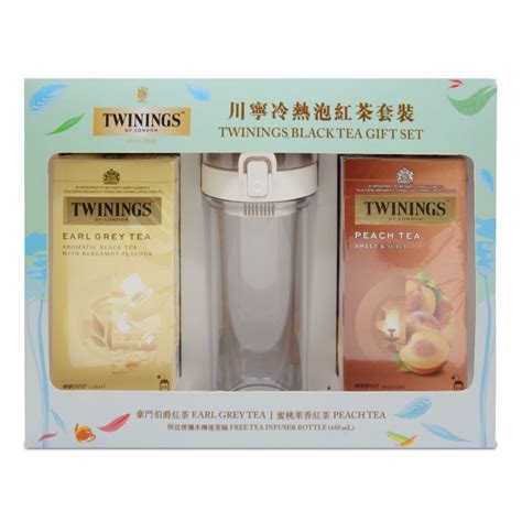 Twinings Black Tea T Set Egpeach With Tea Bottle 12x50s