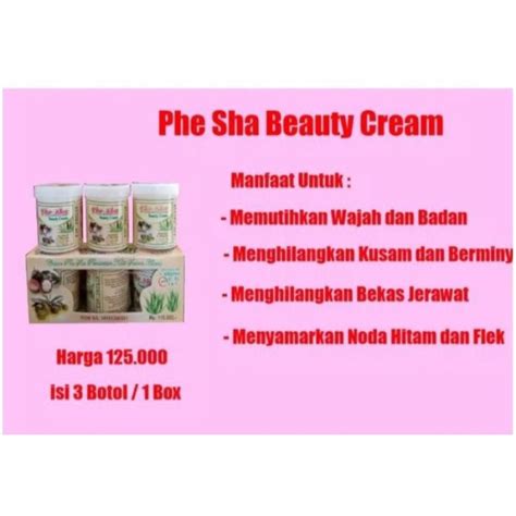 Cara Pakai Phe Sha Beauty Cream Karya Ilmiah